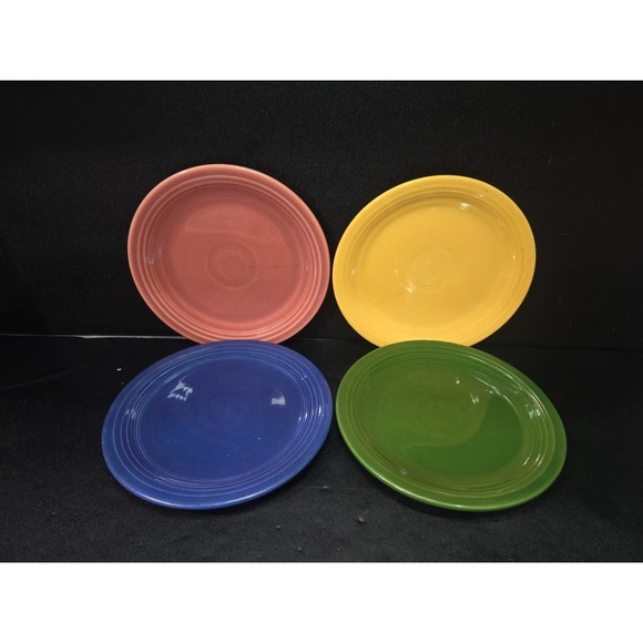 Fiestaware | Dining | Fiesta Salad Plates Set Of 4 Multiple Color ...